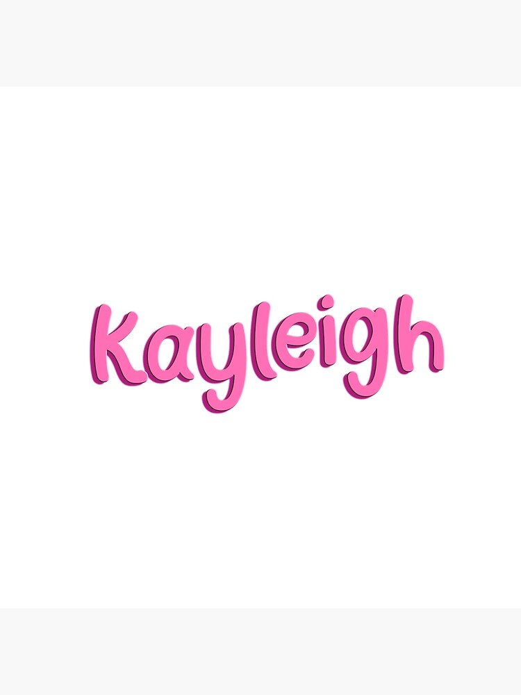 Póster «Etiqueta engomada personalizada del nombre de Kayleigh Rosa» de ...