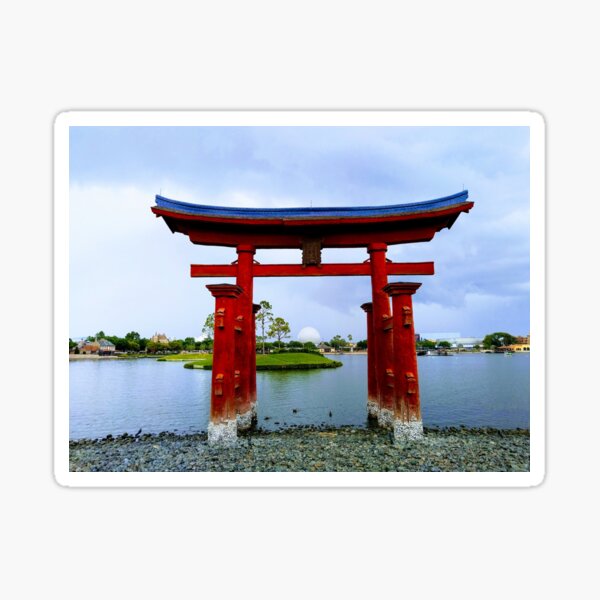 "Epcot - Japan Pavillion" Sticker by TheITWizard | Redbubble