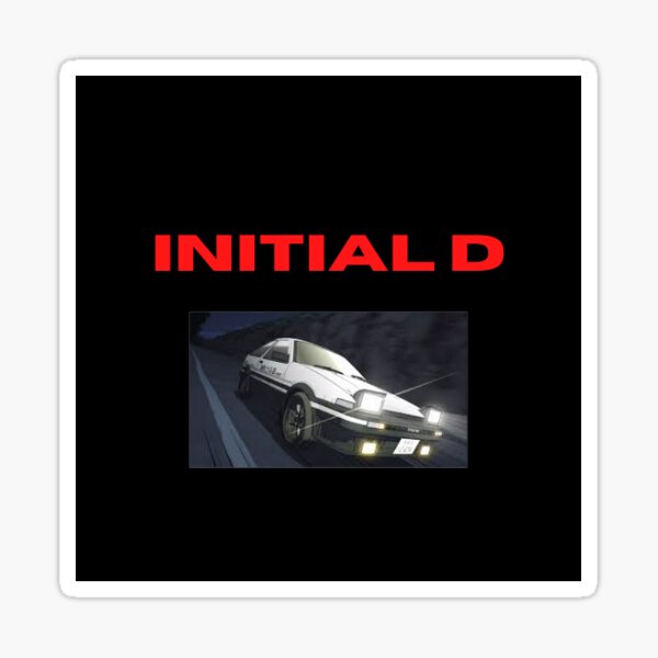 "Initial D" Sticker for Sale by SAG9 | Redbubble