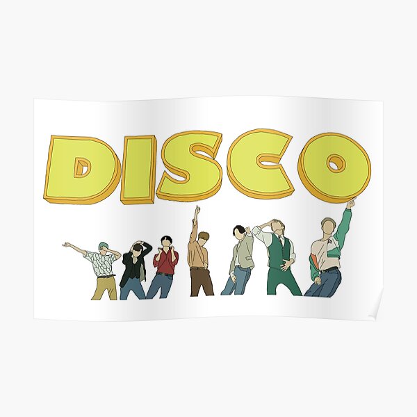 "Dynamite Bts Disco teaser" Poster by NoonaStudio | Redbubble