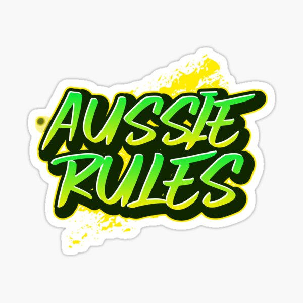 "AUSSIE RULES, RETRO, FOOTBALL " Sticker for Sale by Uptop89 | Redbubble