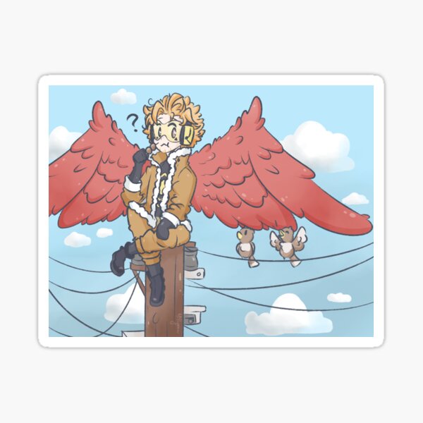 "Hawks MHA" Sticker by Millymew | Redbubble