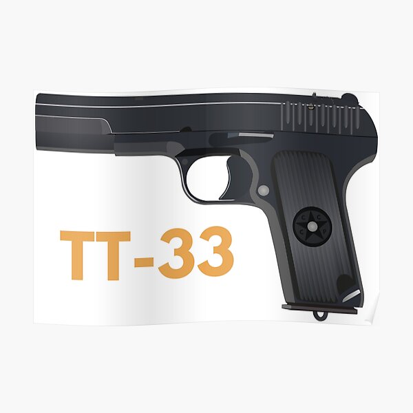 "Soviet WW2 Pistol Tokarev TT-33" Poster for Sale by NorseTech | Redbubble