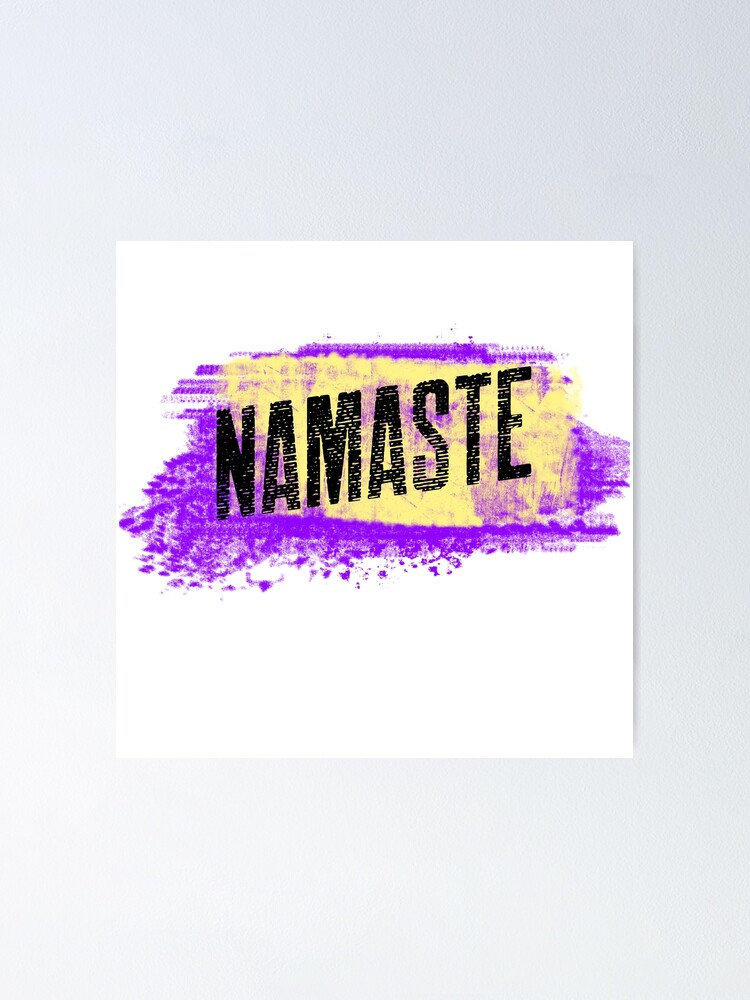 "Retro Yoga Namaste " Poster by Designsxalex | Redbubble