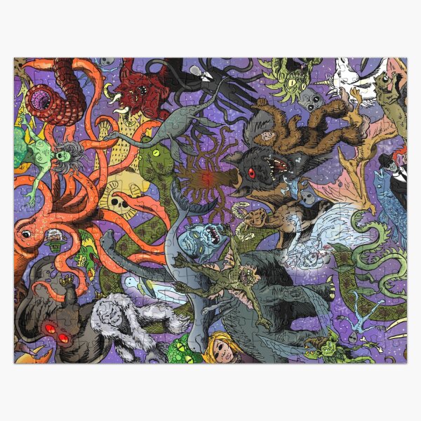 "Cryptid Creatures and Mysterious Monsters" Jigsaw Puzzle for Sale by ...