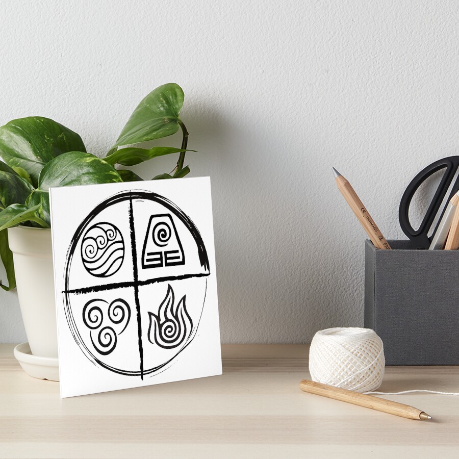 "Four Elements From Avatar" Art Board Print by MrLamoose | Redbubble
