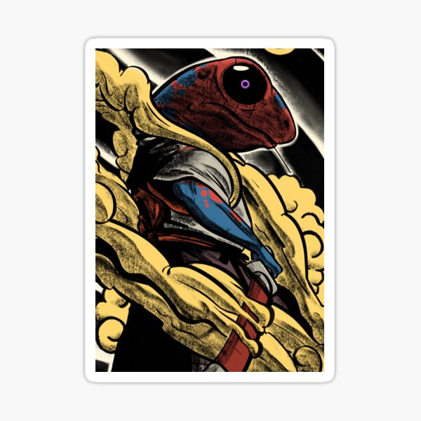 "Ronin Frog" Sticker by Jimilf | Redbubble