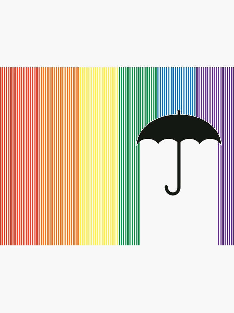 "Rainbow Umbrella Academy" Sticker for Sale by VanessaMeseguer | Redbubble