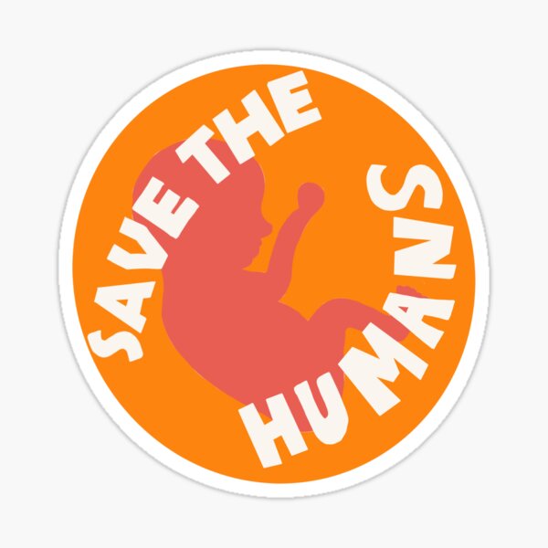 "Save the Humans" Sticker by Ellreece | Redbubble