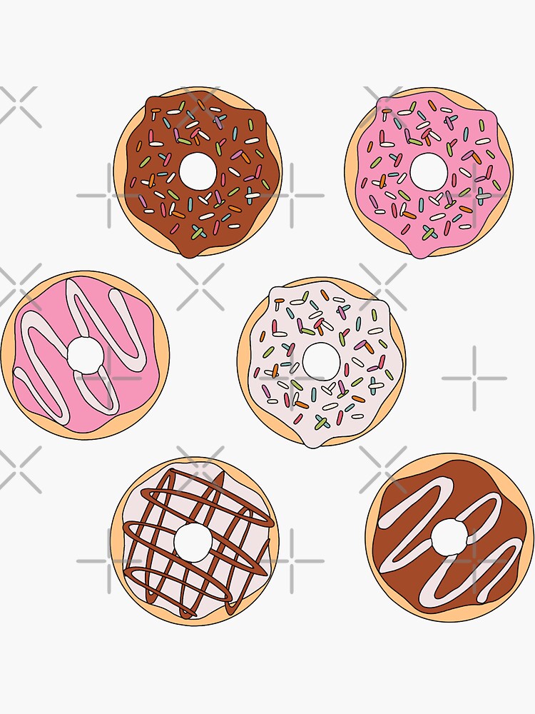 "Donuts Sticker Pack" Sticker for Sale by jamiemaher15 | Redbubble
