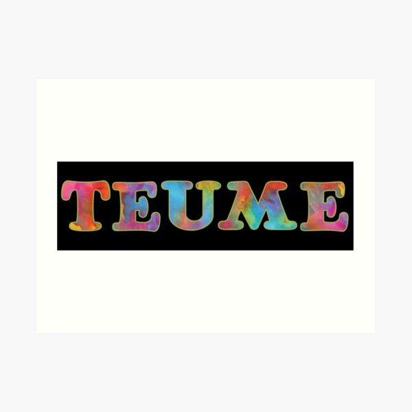 "TREASURE Teume Kpop BRIGHT Tie Dye Watercolor Aesthetic Logo" Art ...
