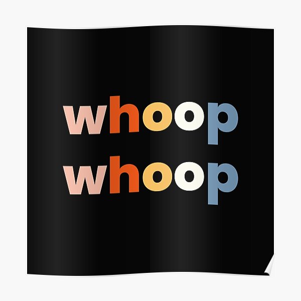 "Whoop Whoop!" Poster by studiolilu | Redbubble