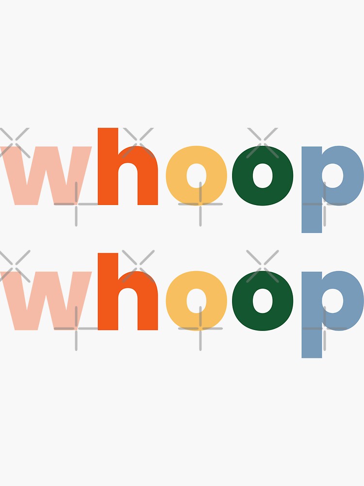 "Whoop Whoop!" Sticker by studiolilu | Redbubble
