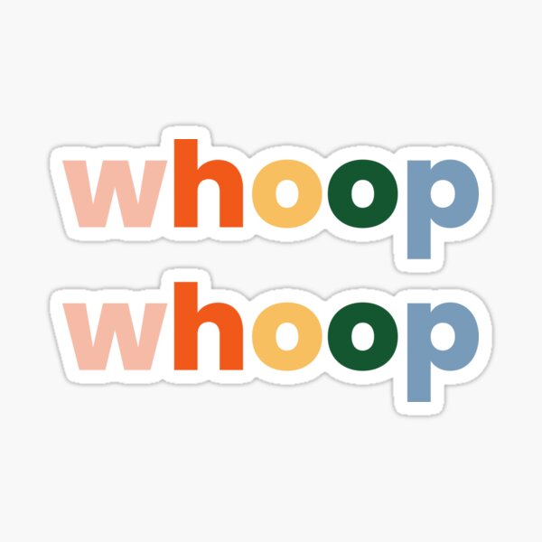 "Whoop Whoop!" Sticker by studiolilu | Redbubble
