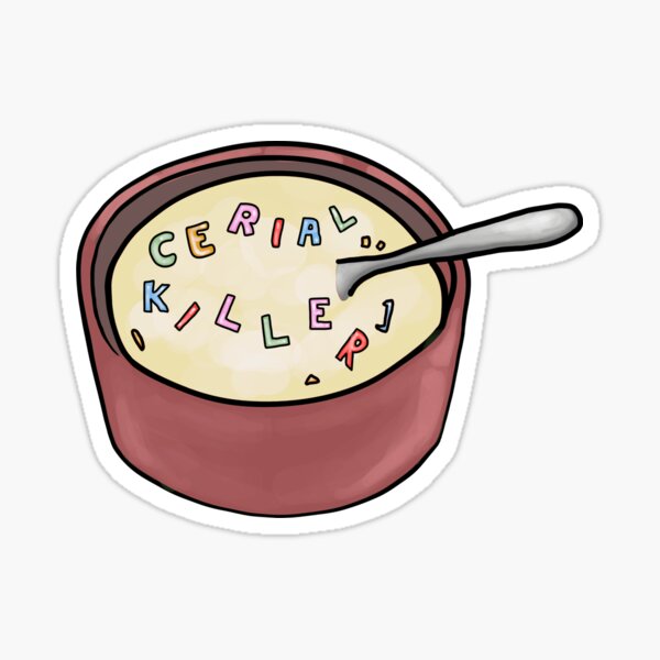 "Cerial Killer - alphabet cereal - breakfast bowl - fruit loops ...