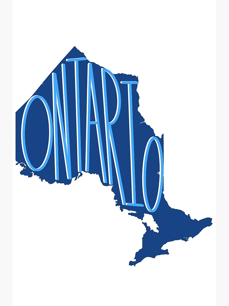 "Ontario Sticker!" Poster by justinefalconi | Redbubble