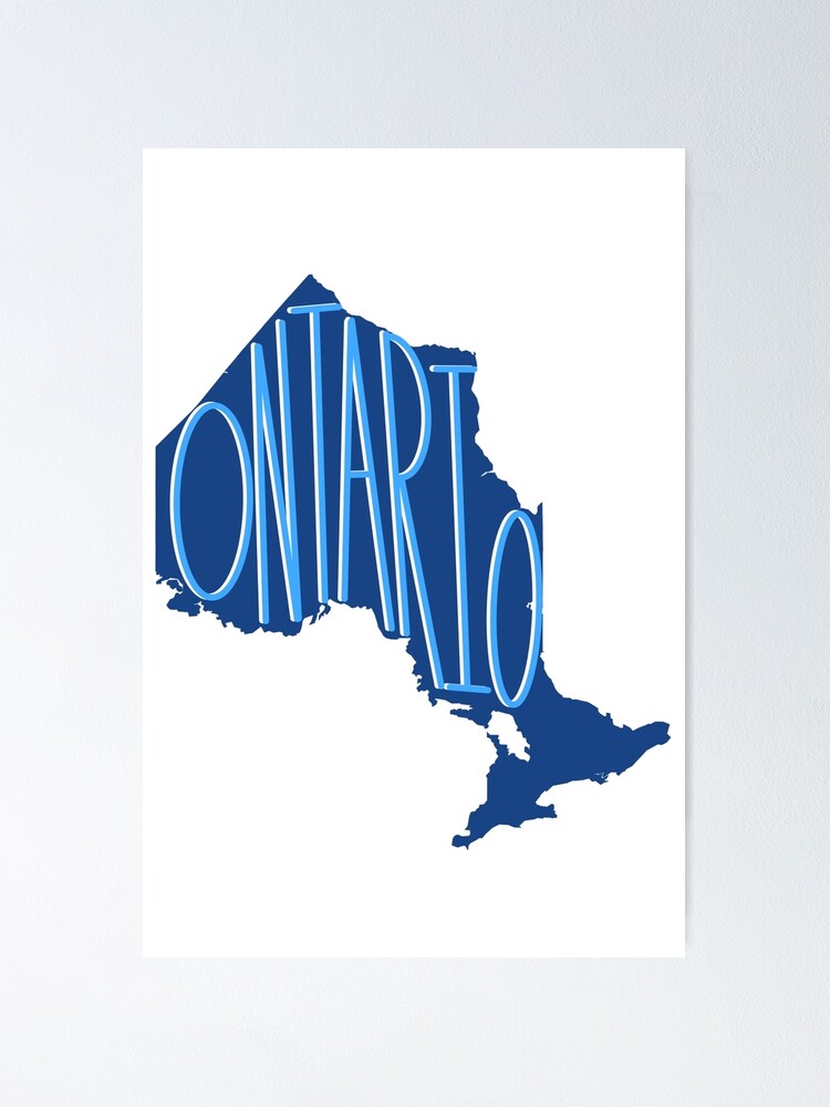 "Ontario Sticker!" Poster by justinefalconi | Redbubble