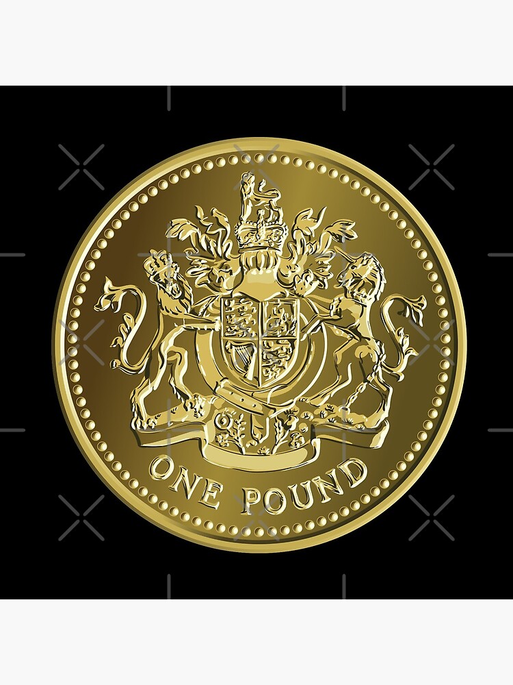"British money gold coin one pound" Coasters (Set of 4) for Sale by ...
