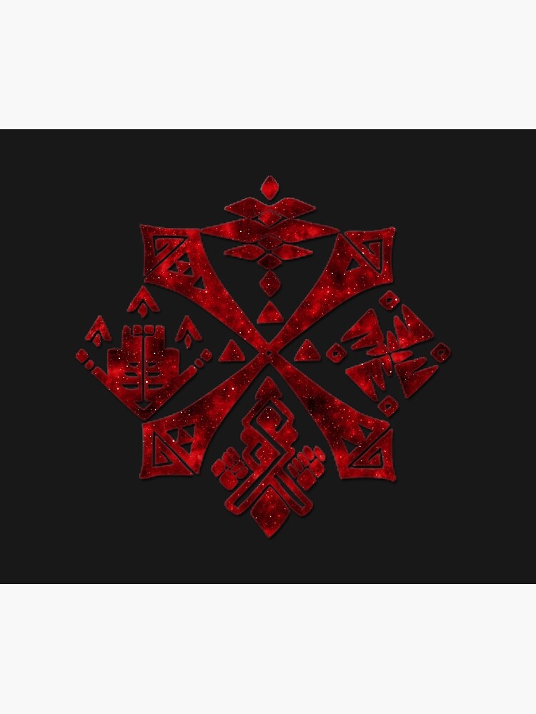 "Monster Hunter - Emblem der Jägergilde (Galaxy Design)" Wandbehang von ...