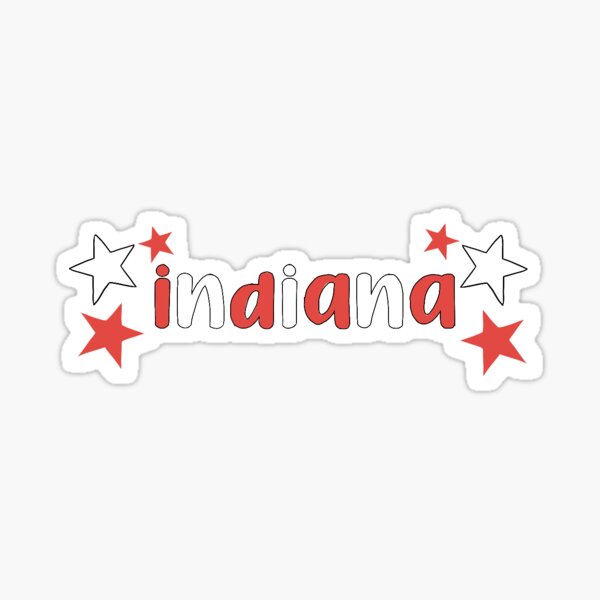 "Indiana University Stars" Sticker for Sale by Brookeo770 | Redbubble