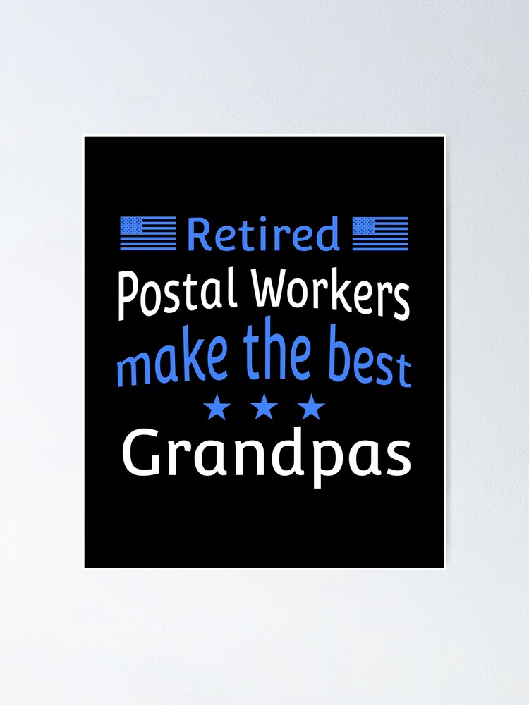 "Retired Postal Worker / Mailman Post Office Mail Retirement design ...