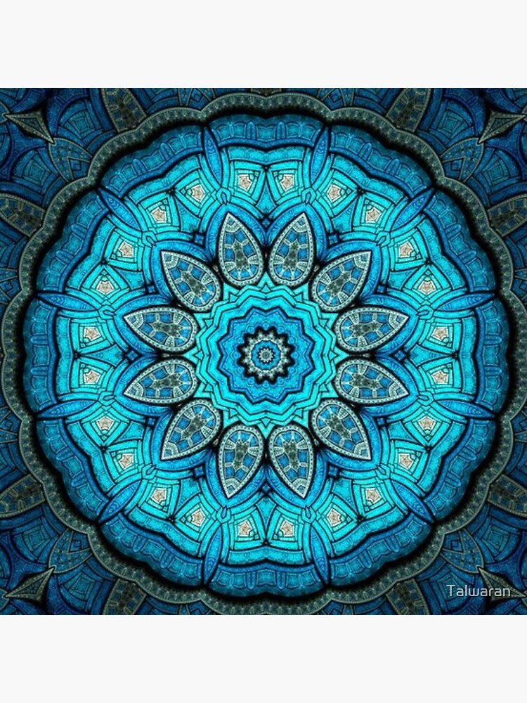 "beautiful blue design" Sticker by Talwaran | Redbubble