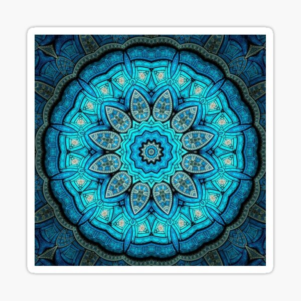 "beautiful blue design" Sticker by Talwaran | Redbubble