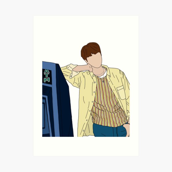 "Jin Dynamite Line Art" Art Print for Sale by serendipitousMT | Redbubble