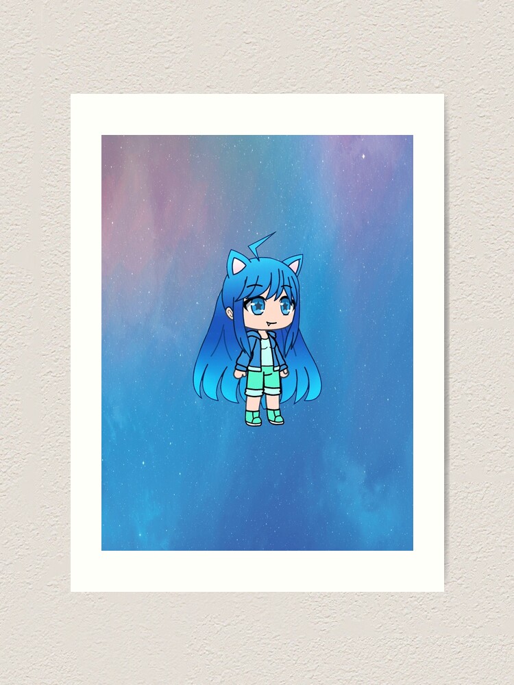 "Aqua Chan Cute Gacha Girl" Art Print by pignpix | Redbubble