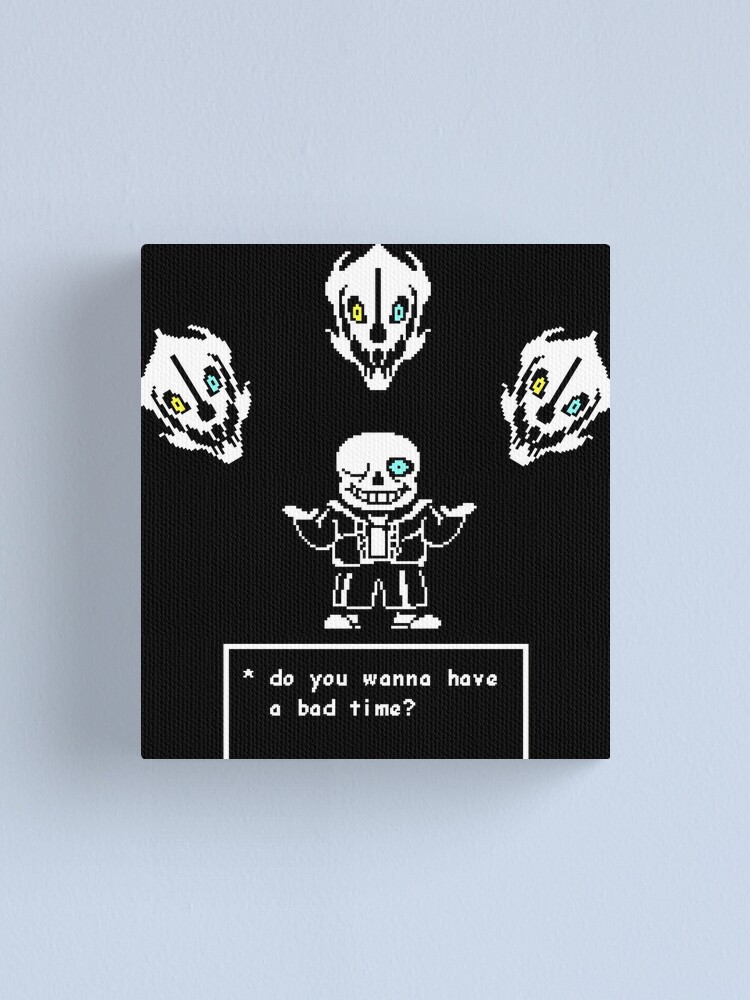 "Sans, Master Gaster Blaster Caster" Canvas Print by ArchiTelos | Redbubble