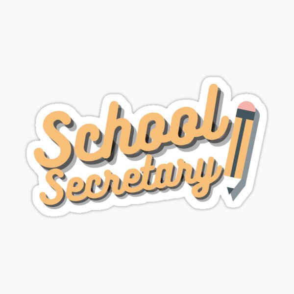"School Secretary, Secretary, Pencil" Sticker for Sale by KMJDesign ...