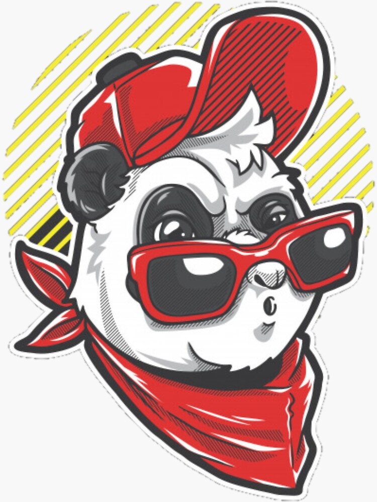 "SWAG PANDA " Sticker by Insayan | Redbubble