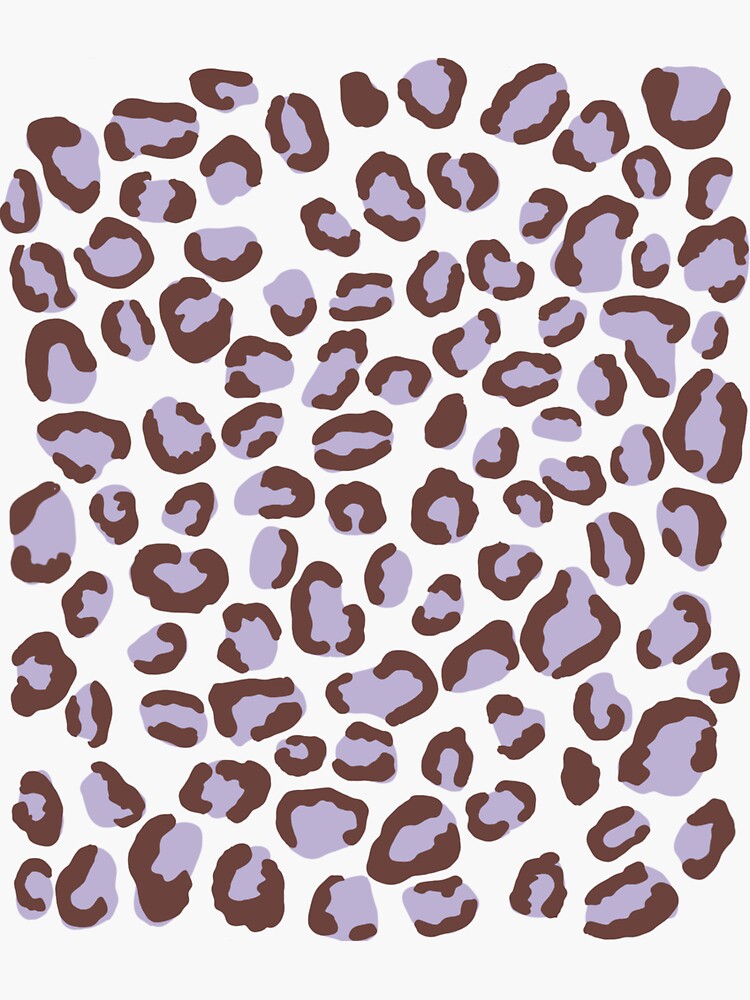 "Cute Leo Print Pattern" Sticker for Sale by MadeByMarlene | Redbubble