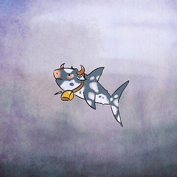 "Cow-Shark" Sticker for Sale by Ainaredien | Redbubble