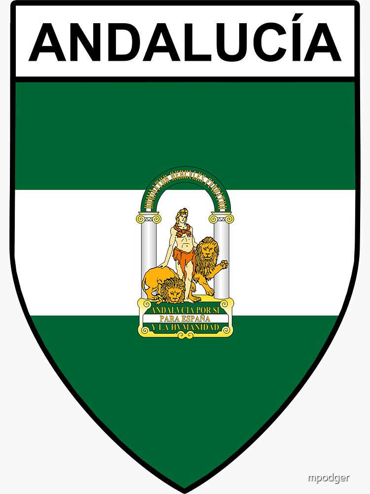 Andalousie Logo Andalucia Flag Coat Of Arms Poster
