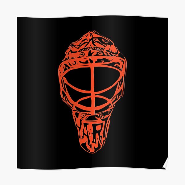 "Carter Hart Mask" Poster by SouthStThreads | Redbubble