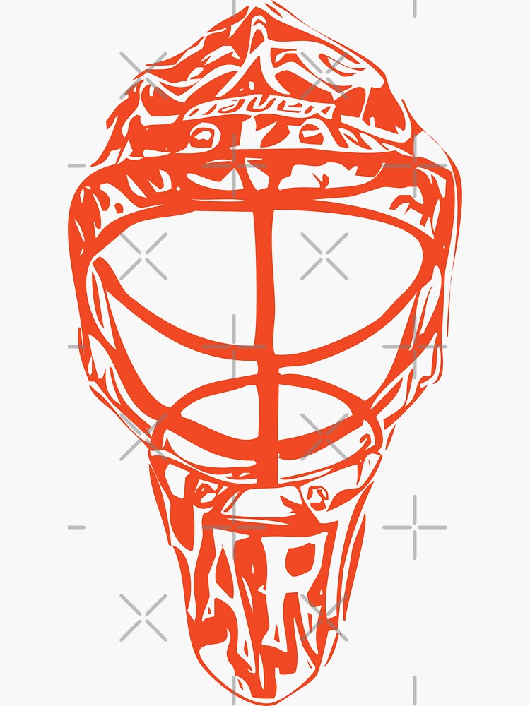 "Carter Hart Mask" Sticker for Sale by SouthStThreads | Redbubble