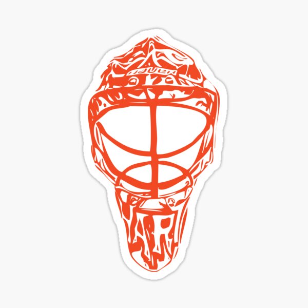 "Carter Hart Mask" Sticker for Sale by SouthStThreads | Redbubble