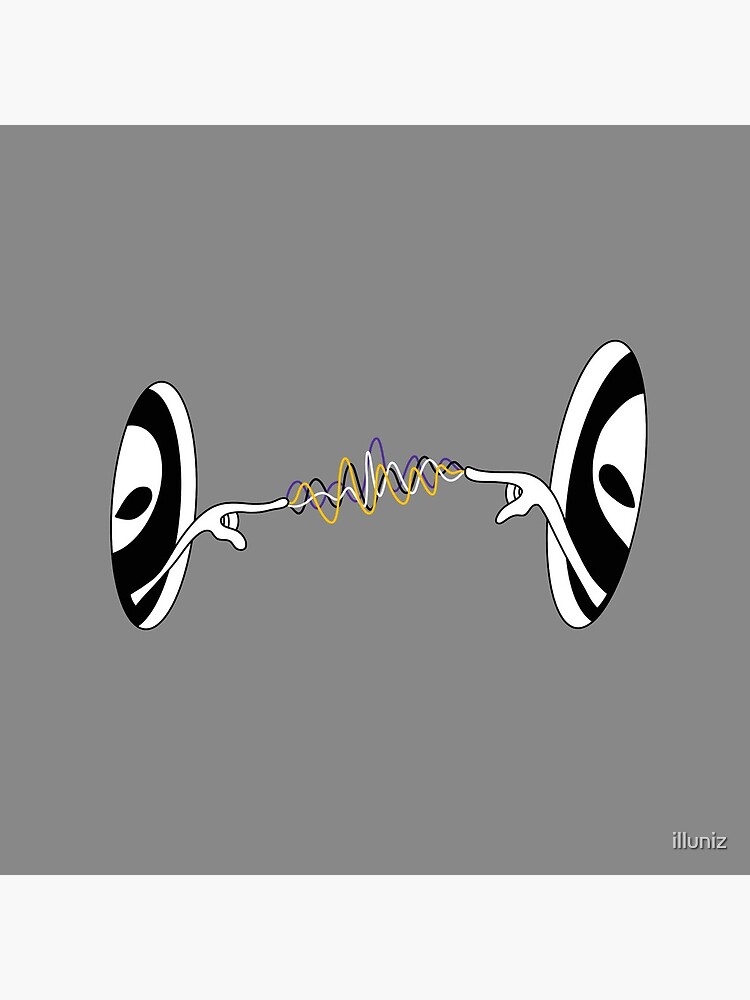 "Non Binary Vibes Aliens LGBTQ+ Space Pride" Poster by illuniz | Redbubble