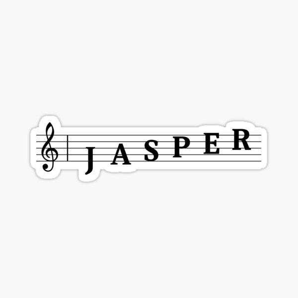 "Name Jasper" Sticker by gulden | Redbubble