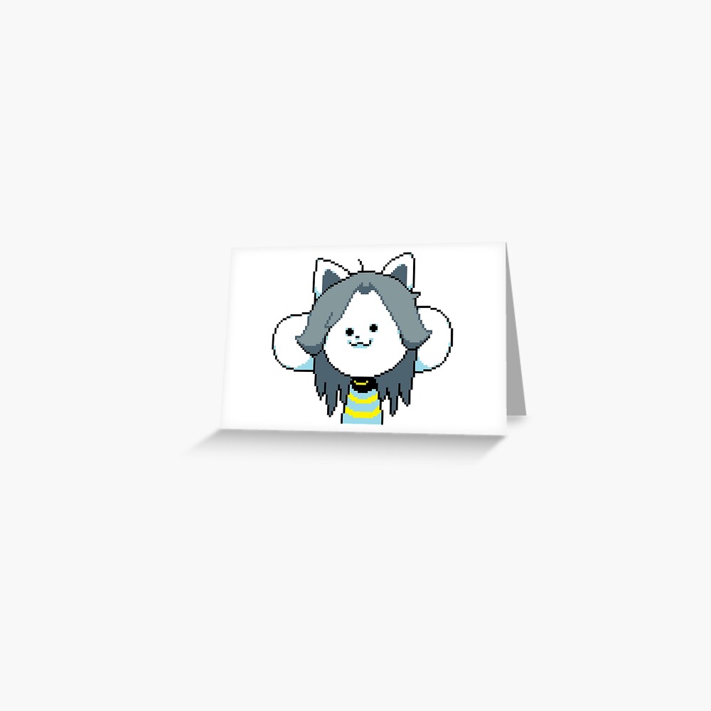 "Undertale Temmie Shop" Greeting Card for Sale by HallowedFlux | Redbubble