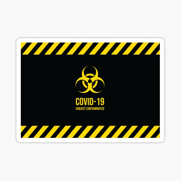 "Biohazard - Subject contaminated" Sticker by Yoruhara | Redbubble