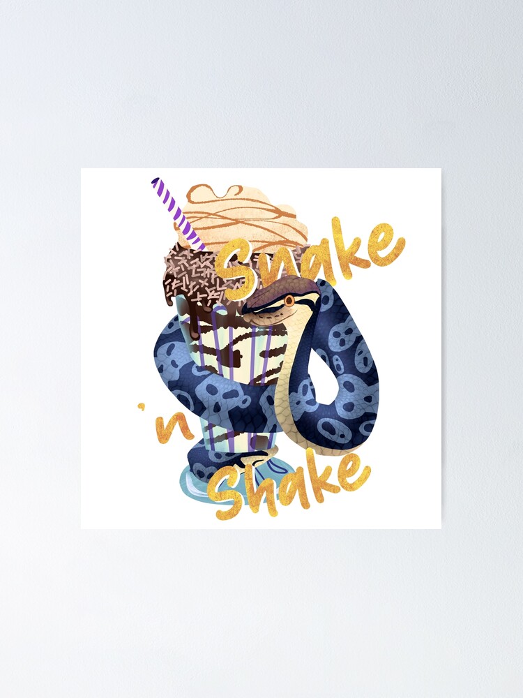 "Skull Morph Snake 'n' Shake" Poster for Sale by kaovecher | Redbubble