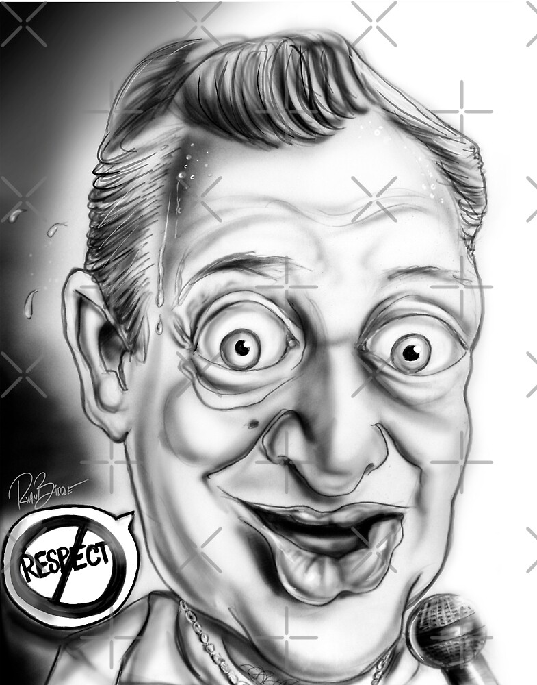 "Rodney Dangerfield Caricature" by Ryan Biddle | Redbubble