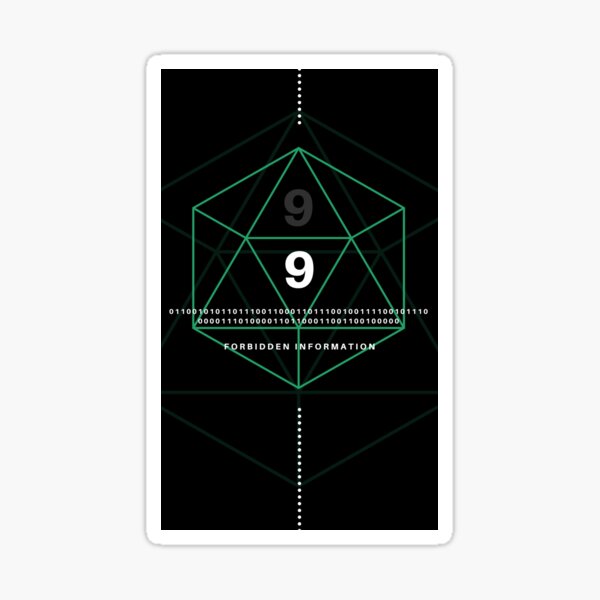"number 9" Sticker by LaMeow | Redbubble