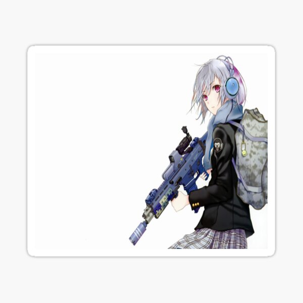 "Anime gun" Sticker for Sale by ITzSenpai | Redbubble