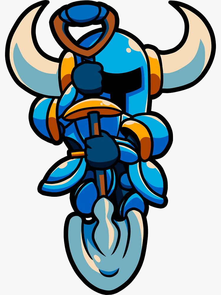 "Shovel Knight Shovel Drop" Sticker for Sale by Naitor5 | Redbubble