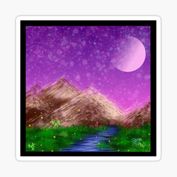"Beautiful Mountains" Sticker for Sale by thestarzart | Redbubble
