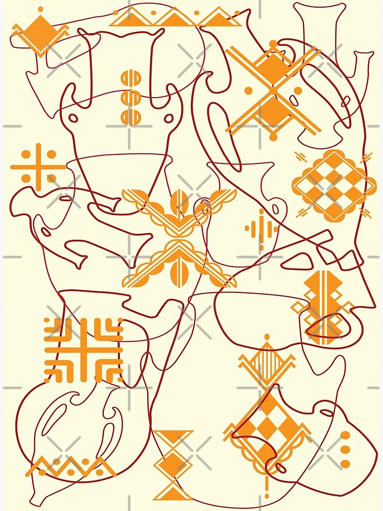 "Kabyle pottery and patterns" Poster for Sale by Eldjama | Redbubble