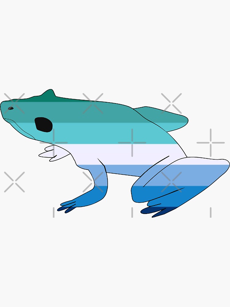 "MLM Flag Frog" Sticker by Cllmp | Redbubble